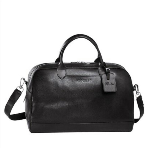 Longchamp | Bags | Longchamp Leather Duffle Le Foulonn Black | Poshmark